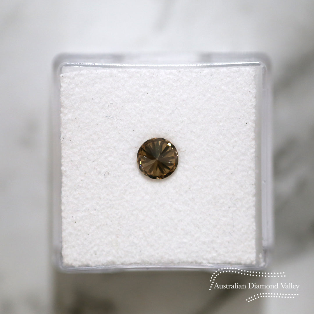 .59ct Authentic Australian Champagne Argyle Round Diamond - C5 ...
