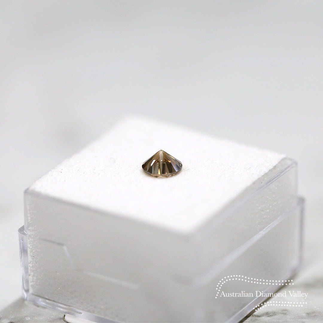 .59ct Authentic Australian Champagne Argyle Round Diamond - C5 – Australian Diamond Valley