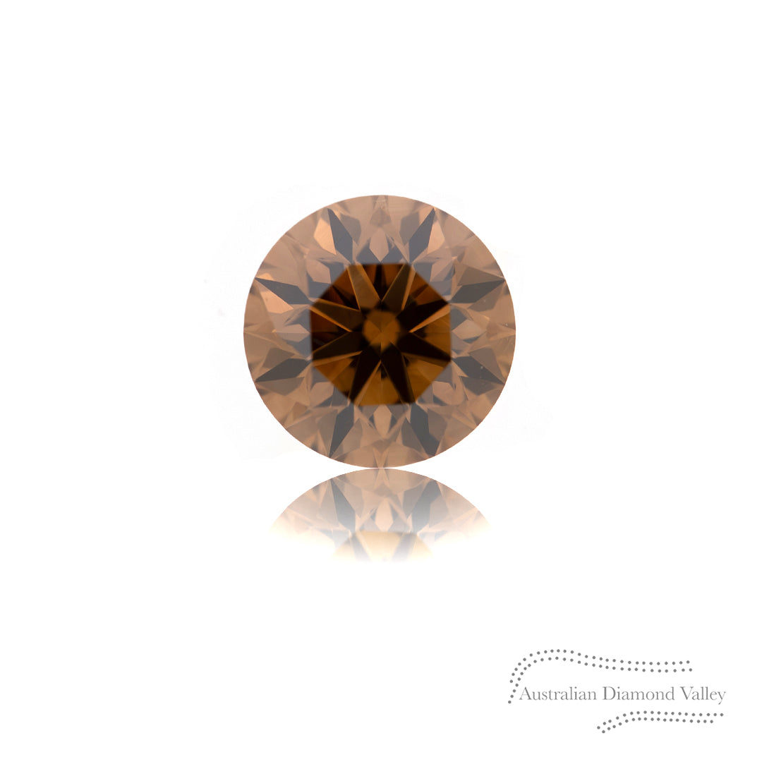 .74ct Authentic Australian Cognac Argyle Round Diamond - C7 – Australian Diamond Valley