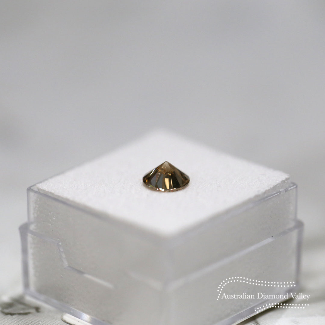 .92ct Authentic Australian Champagne Argyle Round Diamond - C3 ...