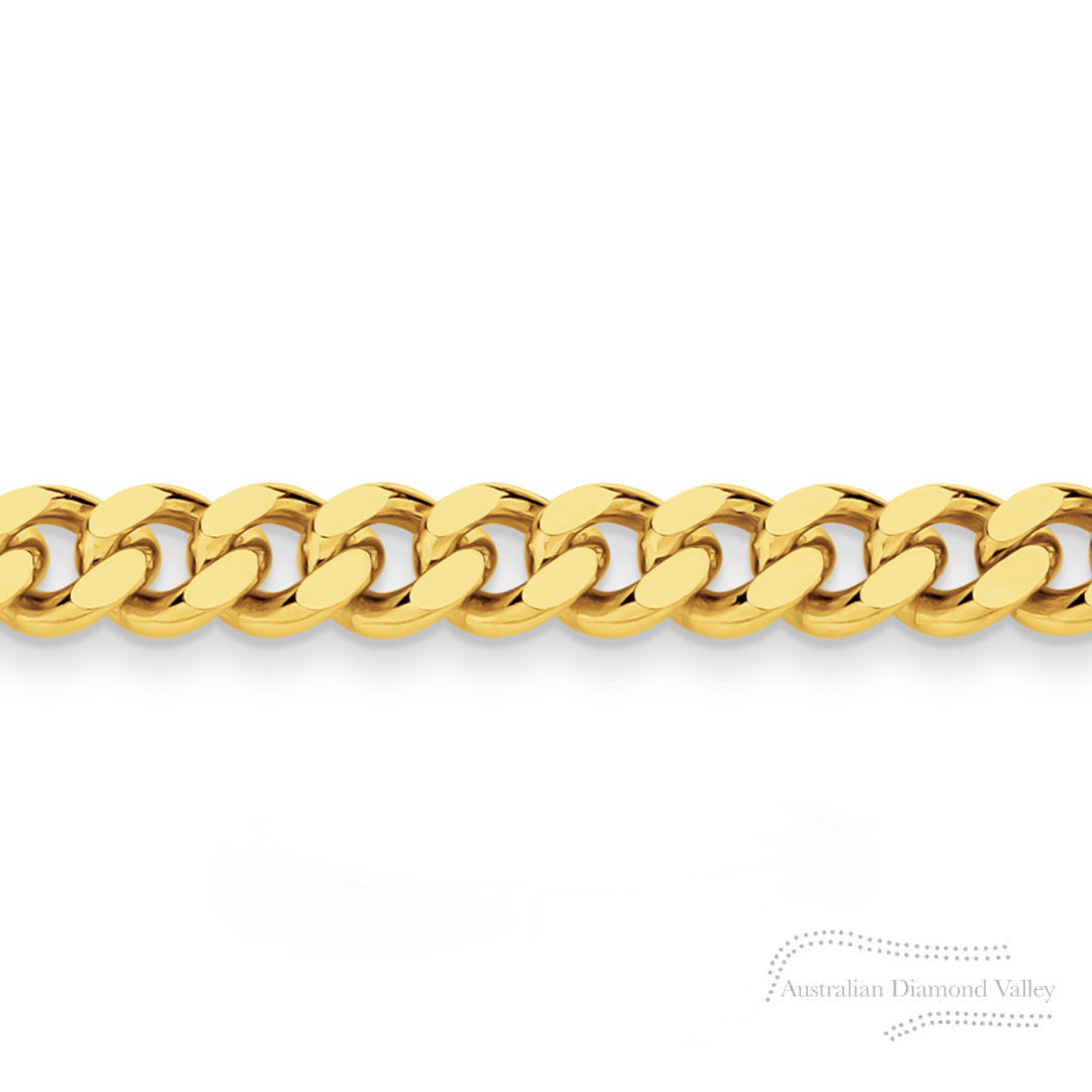 9K Australian Gold Curb Chain - Wide – Australian Diamond Valley