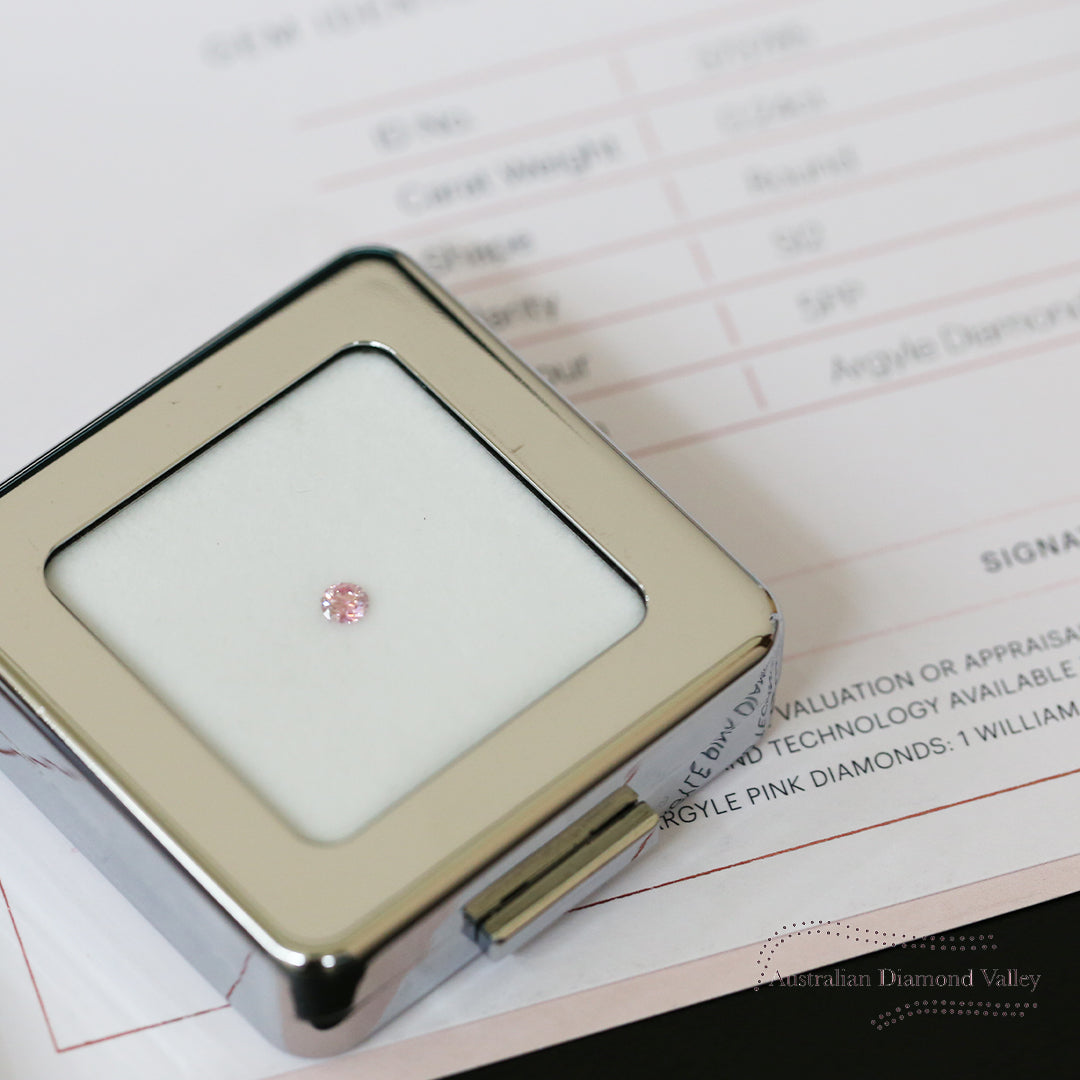.24ct Authentic Australian Pink Diamond of Argyle Origin - 5PP ...