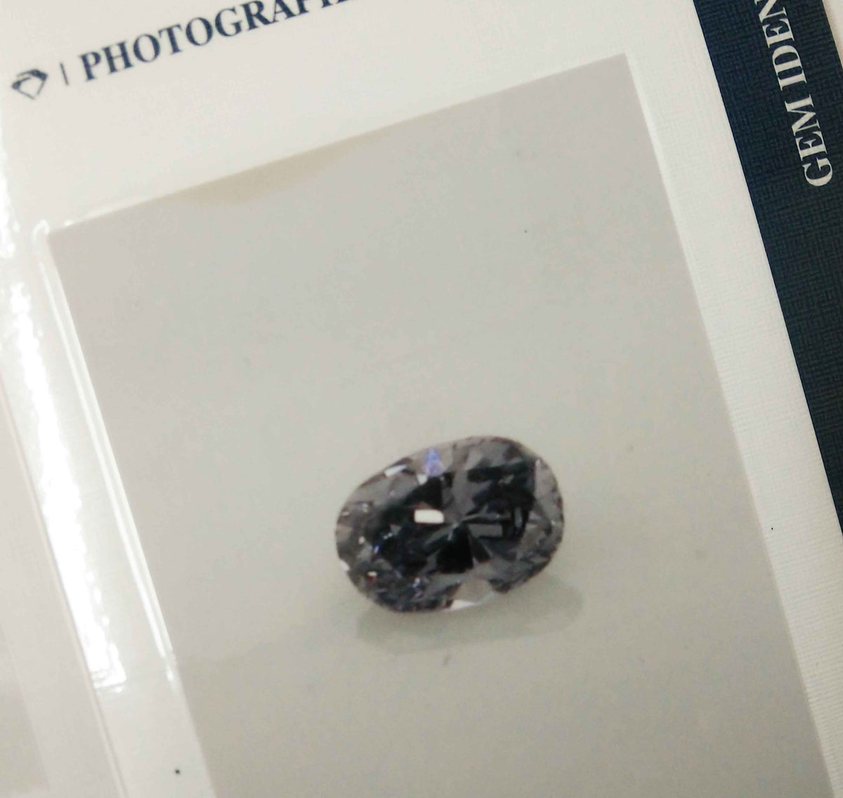 0.09ct Authentic Australian Blue Oval Cut Diamond of Argyle Origin - B ...