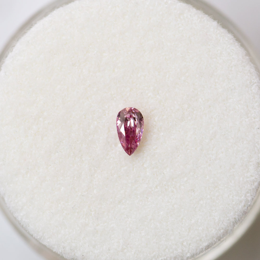 .11ct Authentic Australian Pink Pear Cut Diamond of Argyle Origin - 4P ...
